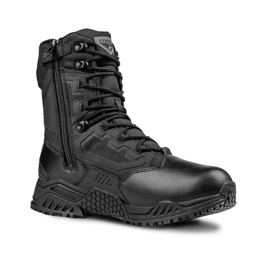CONDOR Brigade 8" Tactical Boots Side-Zip, Kasut Operasi Polis Army ...