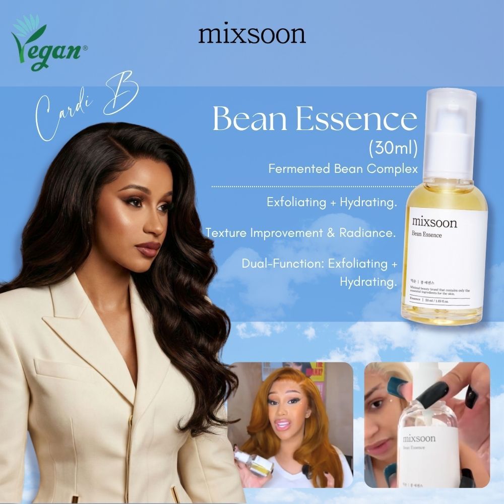 [Cardi B] MIXSOON Bean Essence - Korea No.1 Viral Exfoliating Essence ...