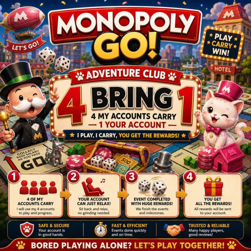 Monopoly Go Adventure Club (Full Carry) | Shopee Malaysia