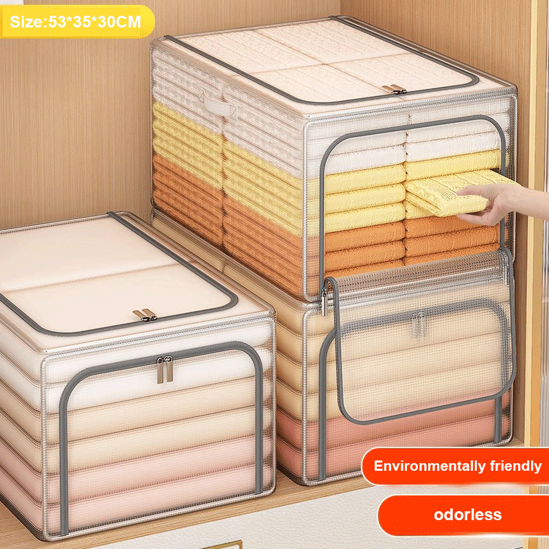 2PC Extra size foldable clothes organizer with double window PVC ...