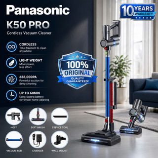 Panasonic Cordless Vacuum Cleaner Wet Dry Vacuum & Mop Wireless Strong ...