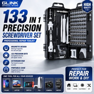 GLINK 133 In 1 Precision Magnetic Screwdriver Set Repair Tool Kit for ...