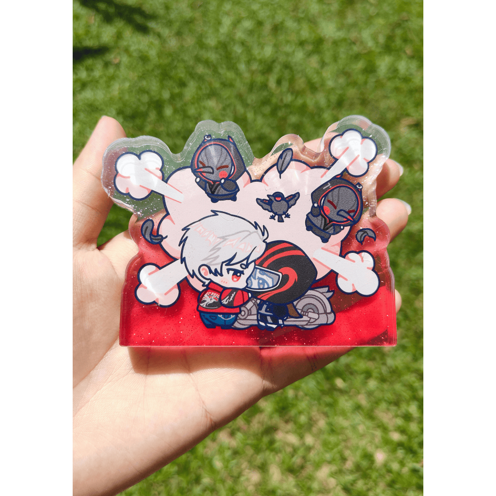 LOVE AND DEEPSPACE 恋与深空 CHIBI SYLUS/CALEB/XAVIER 1CM THICK BLOCK ...