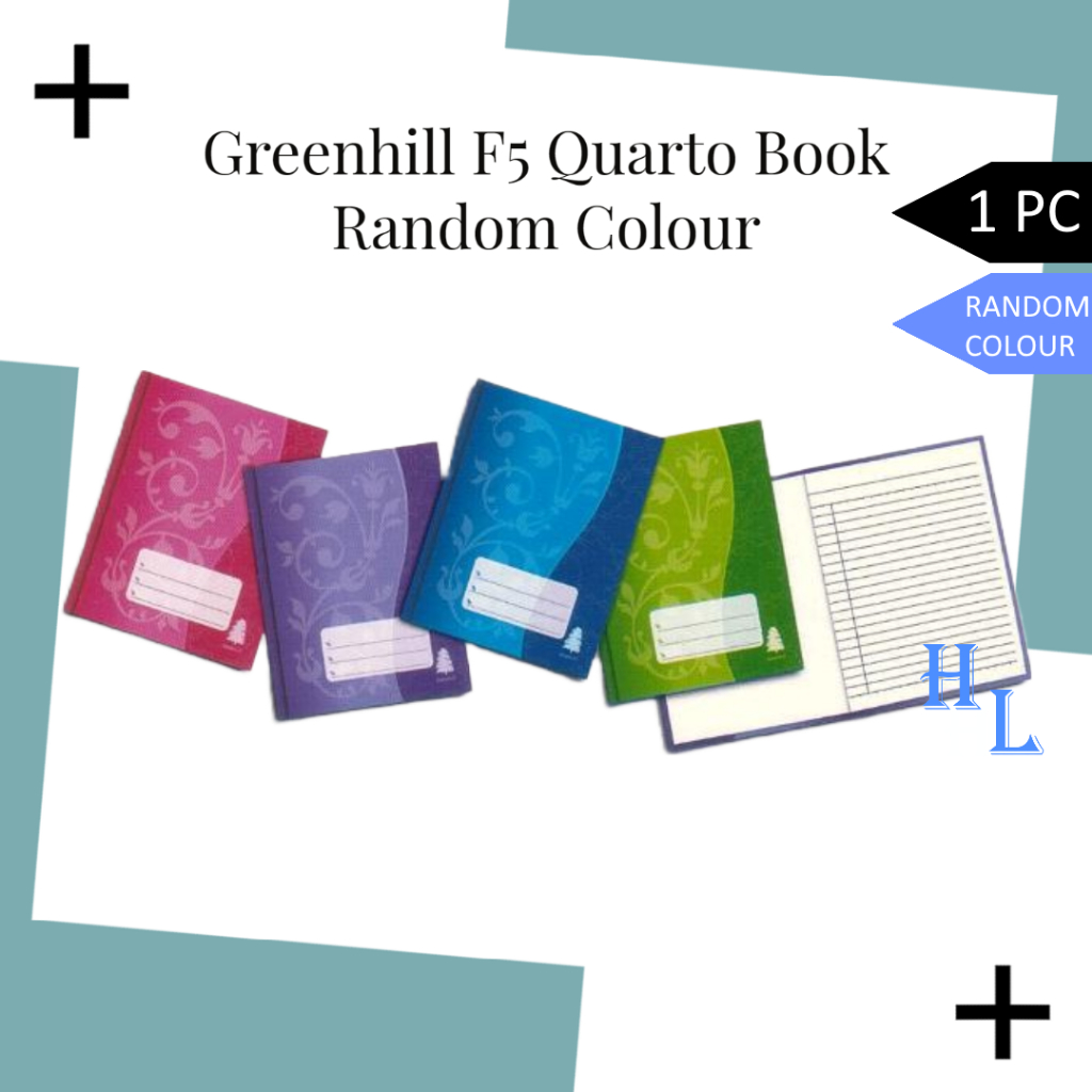Greenhill F5 Hard Cover Quarto Book Short Exercise Note Book /Buku Log ...