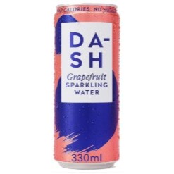 Dash Sugar Free Grapefruit Sparkling Water 330ml imported from UK ...