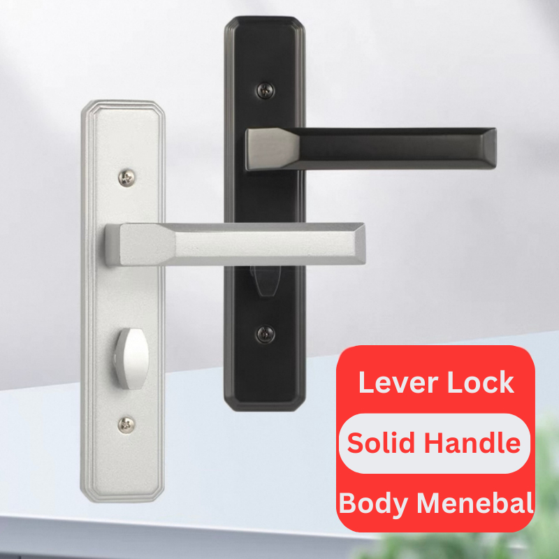 Aluminium Swing Door Lever Handle 110mm Thumb Turn 35mm | Shopee Malaysia