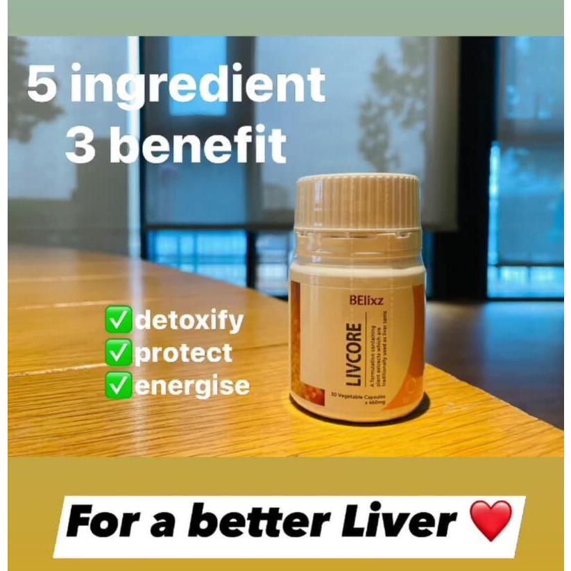 100% ORIGINAL BElixz LIVCORE – 30s Belixz Livcore 30's/Bottle | Shopee ...