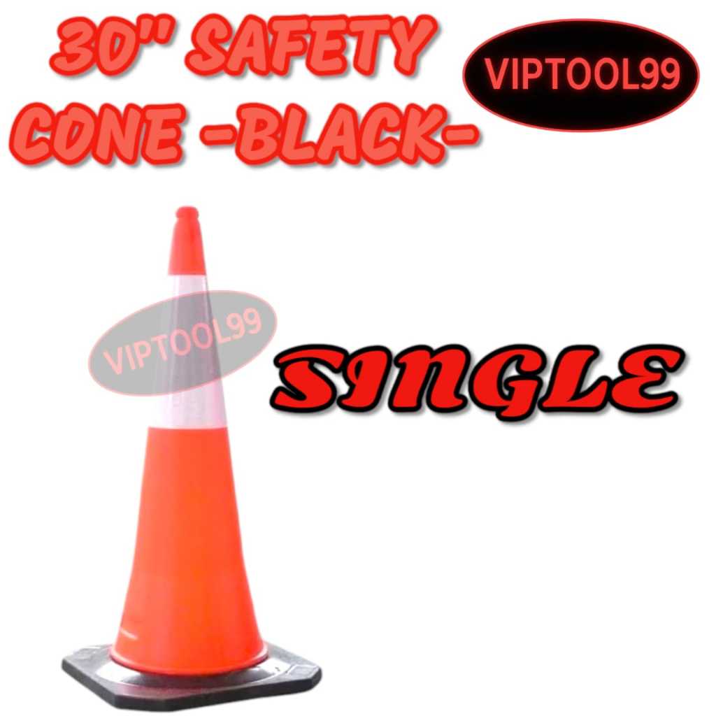 30"/75cm Heavy Duty Safety Cone Road Cone Traffic Cone PVC Reflective ...