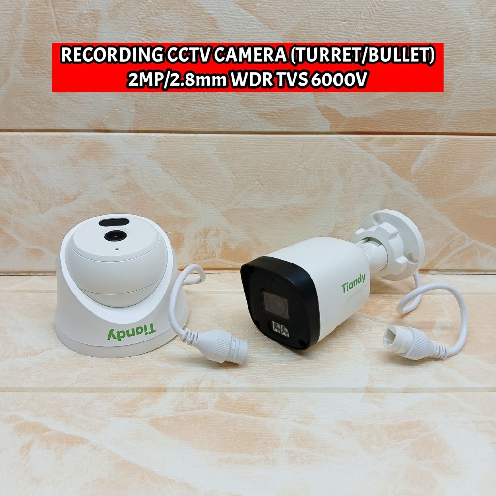 KAMERA LITAR TERTUTUP | RECORDING CCTV CAMERA INDOOR OUTDOOR (TURRET ...
