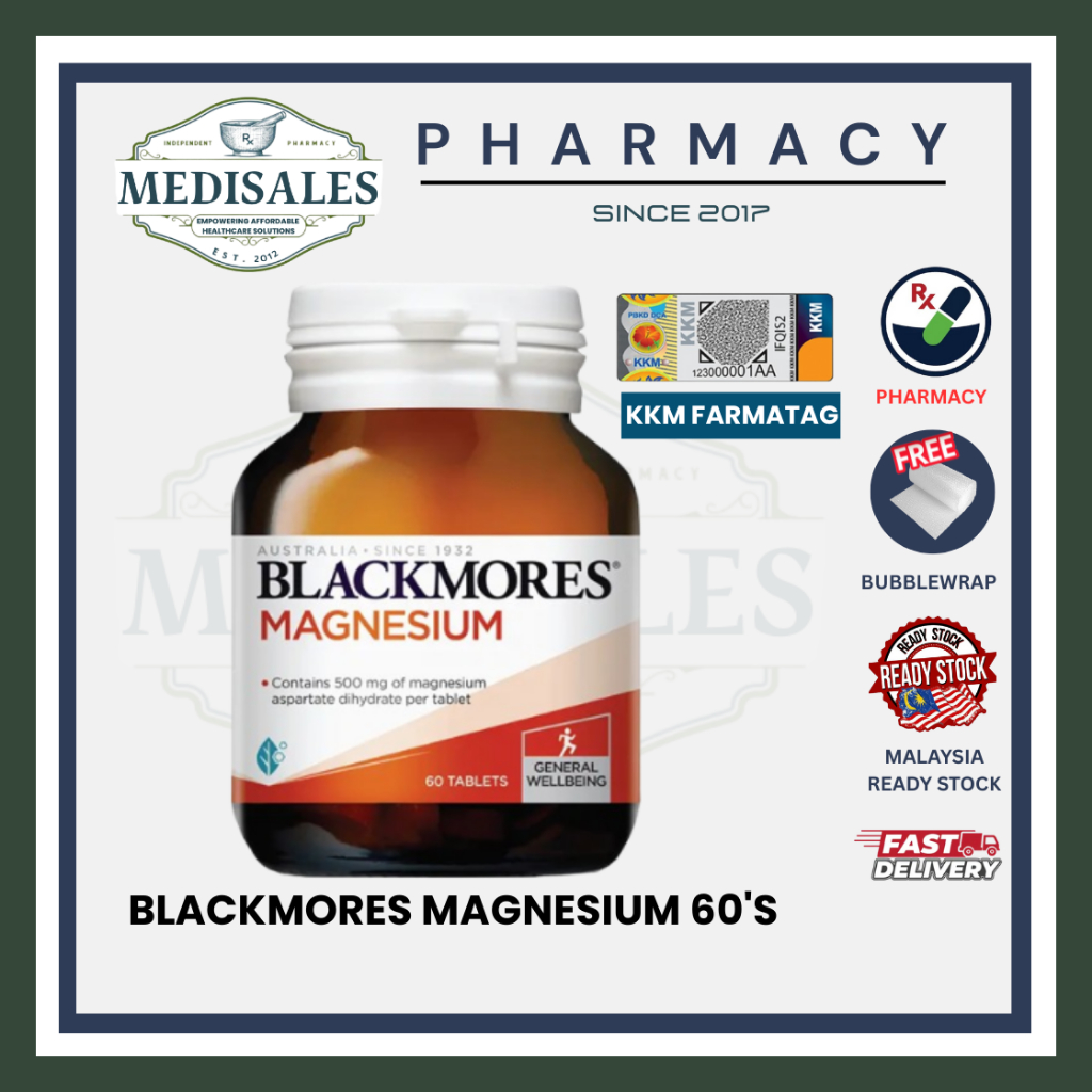 BLACKMORES MAGNESIUM TAB 60'S (EXP 04/2027) | Shopee Malaysia