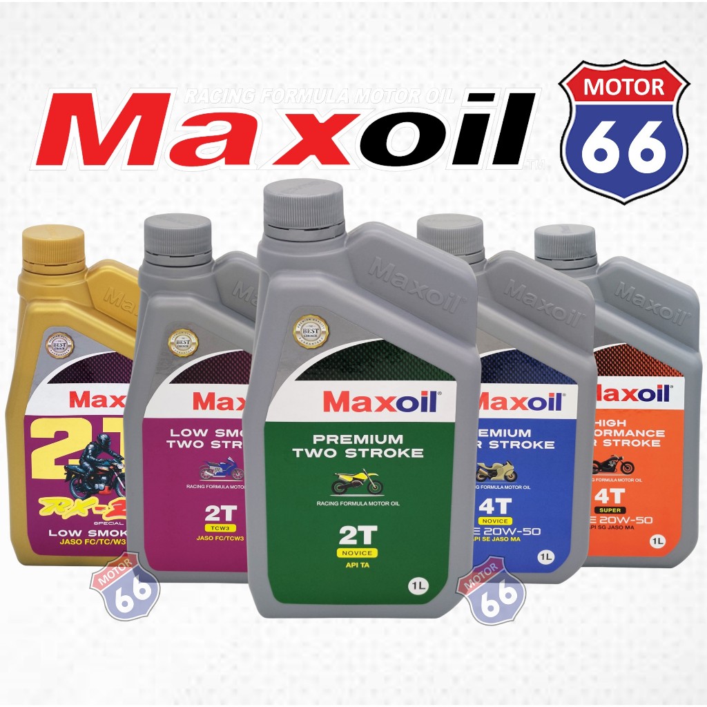 Motorcycle Oil 2T/4T (1 Liter) Maxoil Minyak Enjin Motorsikal | Shopee ...