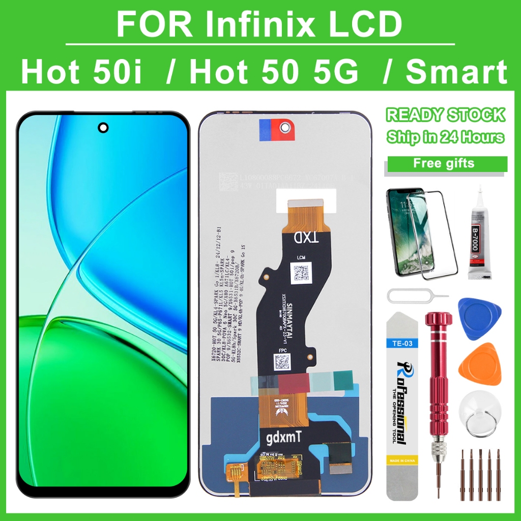 ORI LCD FOR Infinix Hot 50i X6531 X6531B / Hot 50 5g X6720 / Smart 9 ...
