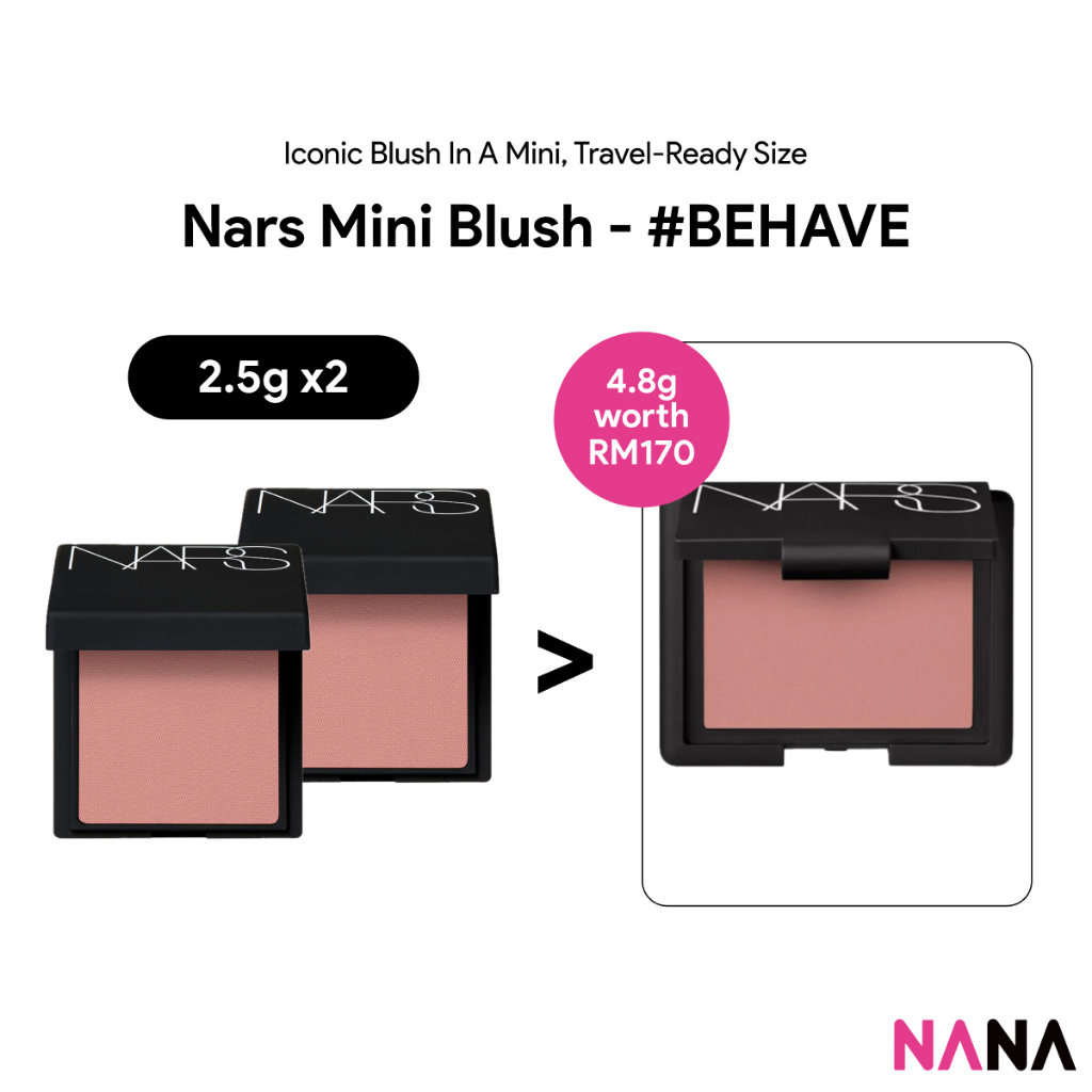 NARS Mini Blush #BEHAVE Sample Pack (2.5g x 1/2) | Shopee Malaysia