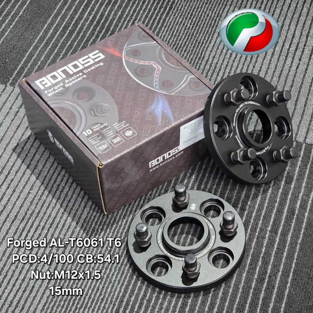 Perodua Myvi Ativa Axia Bezza PCD:4/100 CB:54.1 Nuts:M12x1.5mm (15mm ...