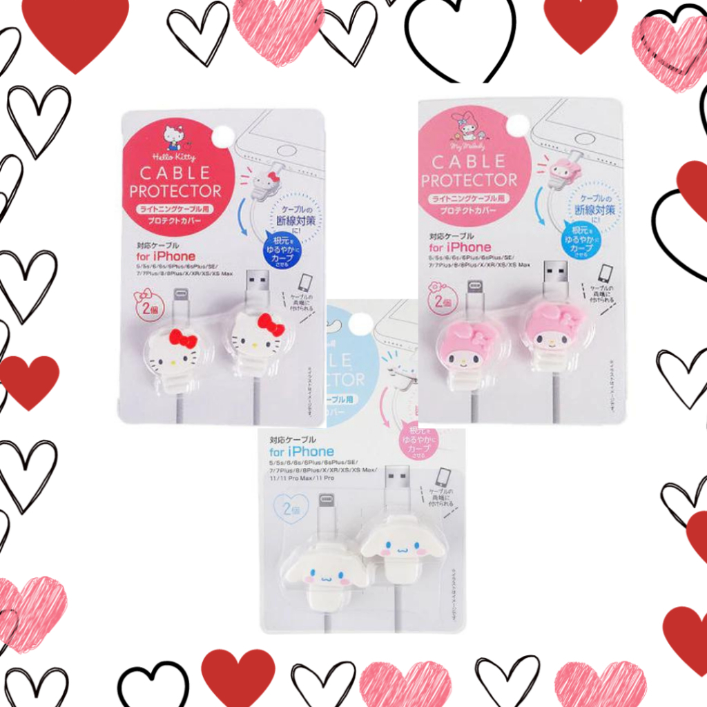 Direct from Japan Cable protector . Hello Kitty. Cinnamon. My Melody ...