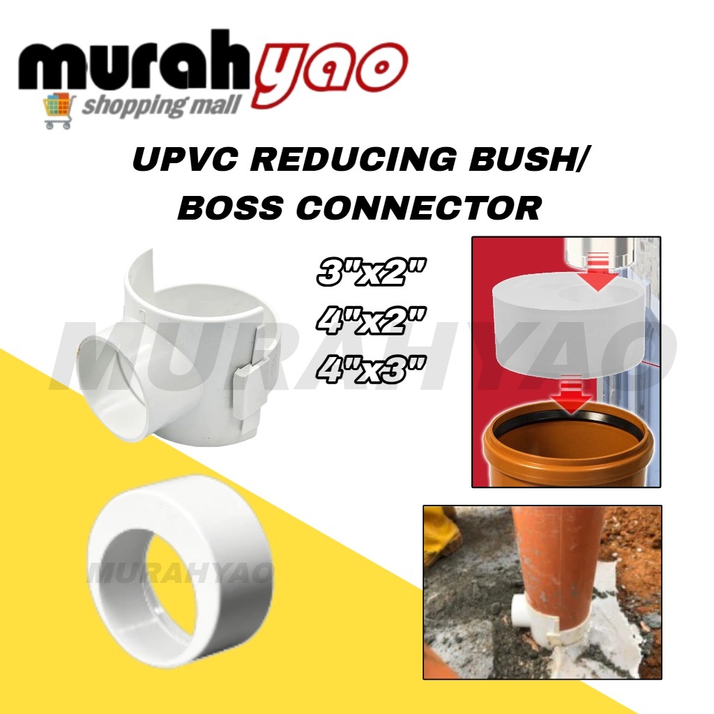 UPVC Reducing Bush Boss Connector Pipe Fitting/Penyambung Paip UPVC ...
