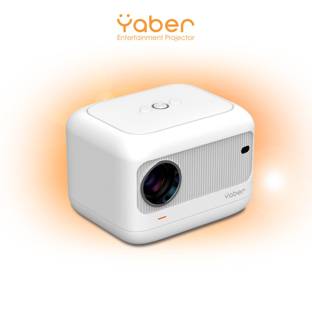 YABER L1 Mini Projector, 250 ANSI Lumens, Android TV 9.0, Support 1080P ...