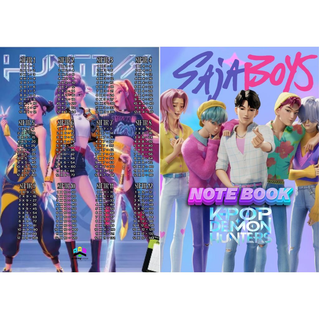 NOTEBOOK/KPOPDEMONHUNTERS/JINU/BABY/MYSTERY/ABBY/ROMANCE/ZOEY/RUMI/MIRA | Shopee Malaysia