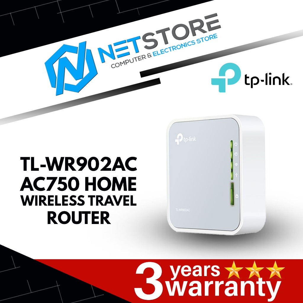 TP-LINK TL-WR902AC AC750 HOME WIRELESS TRAVEL ROUTER | Shopee Malaysia