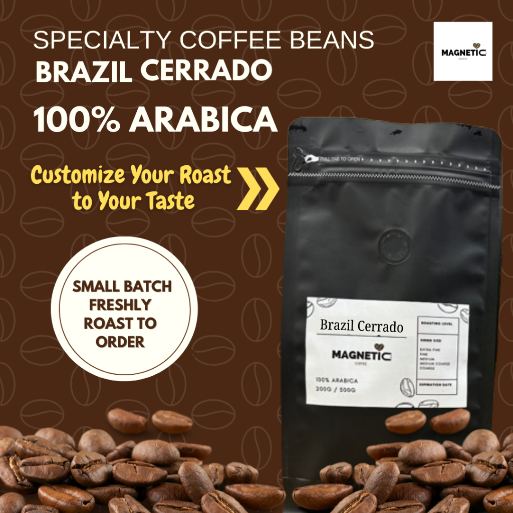 Premium Brazil Cerrado Arabica Coffee Beans | Customized Roast On ...