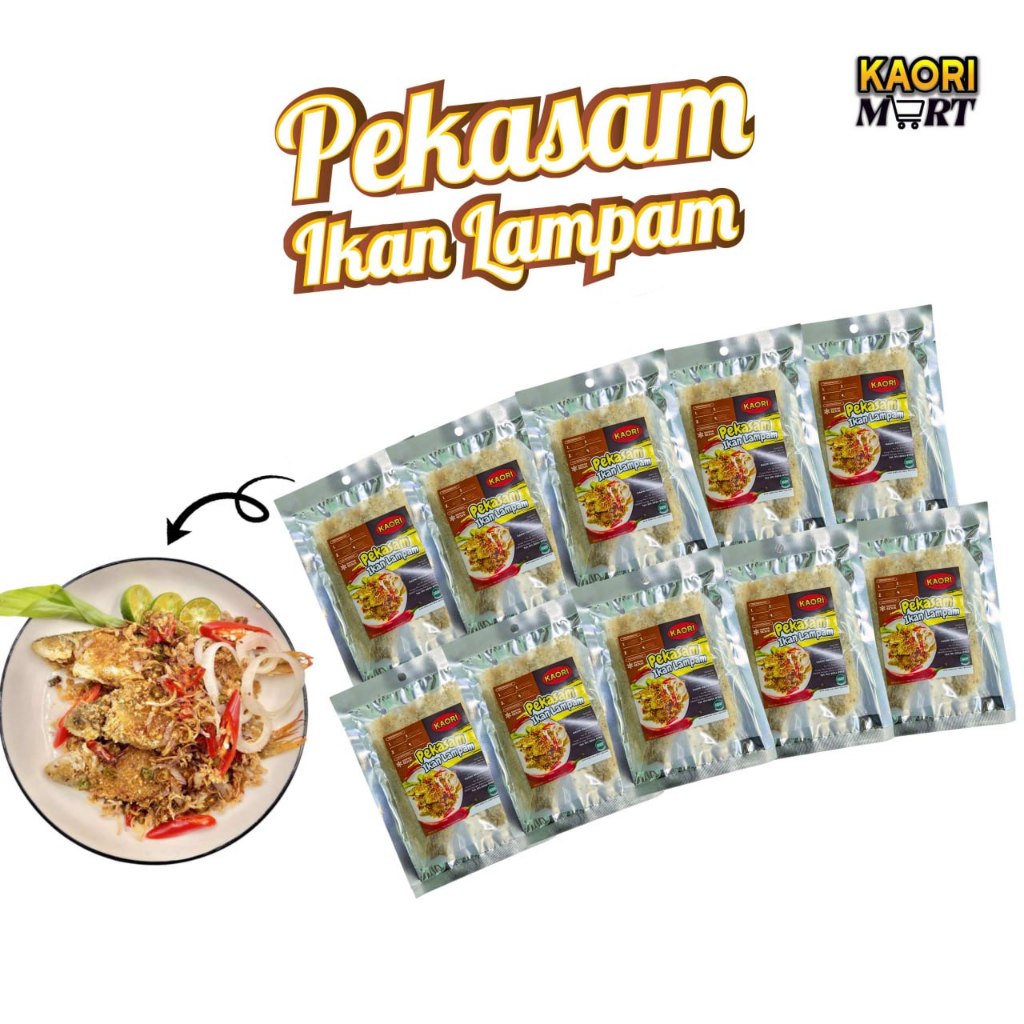 Kombo 10 Pek Pekasam Ikan Lampam 140G Resepi dari Utara | Shopee Malaysia