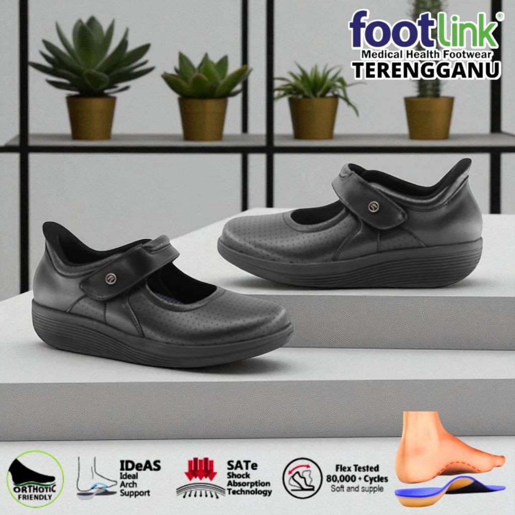 Footlink MD 6003 Medical Health Women Shoe | Shopee Malaysia