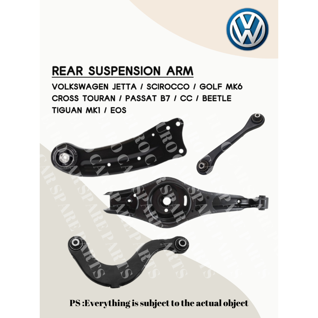 REAR SUSPENSION ARM (VOLKSWAGEN GOLF MK6 / JETTA / SCIROCCO / BEETLE ...