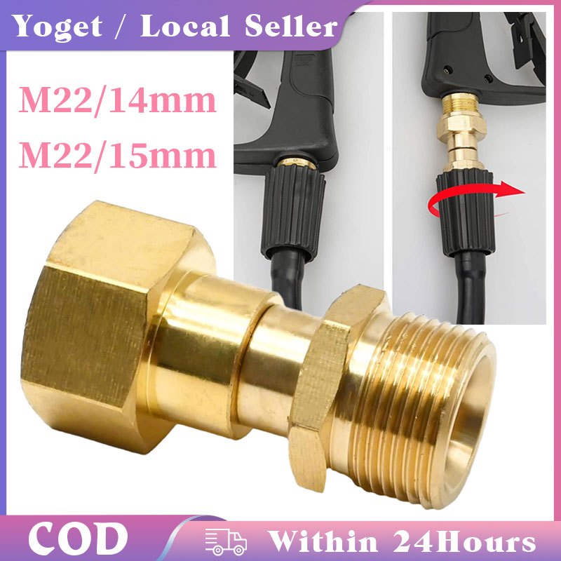 M22 Thread Pressure Washer Swivel Joint Connector / High Pressure ...