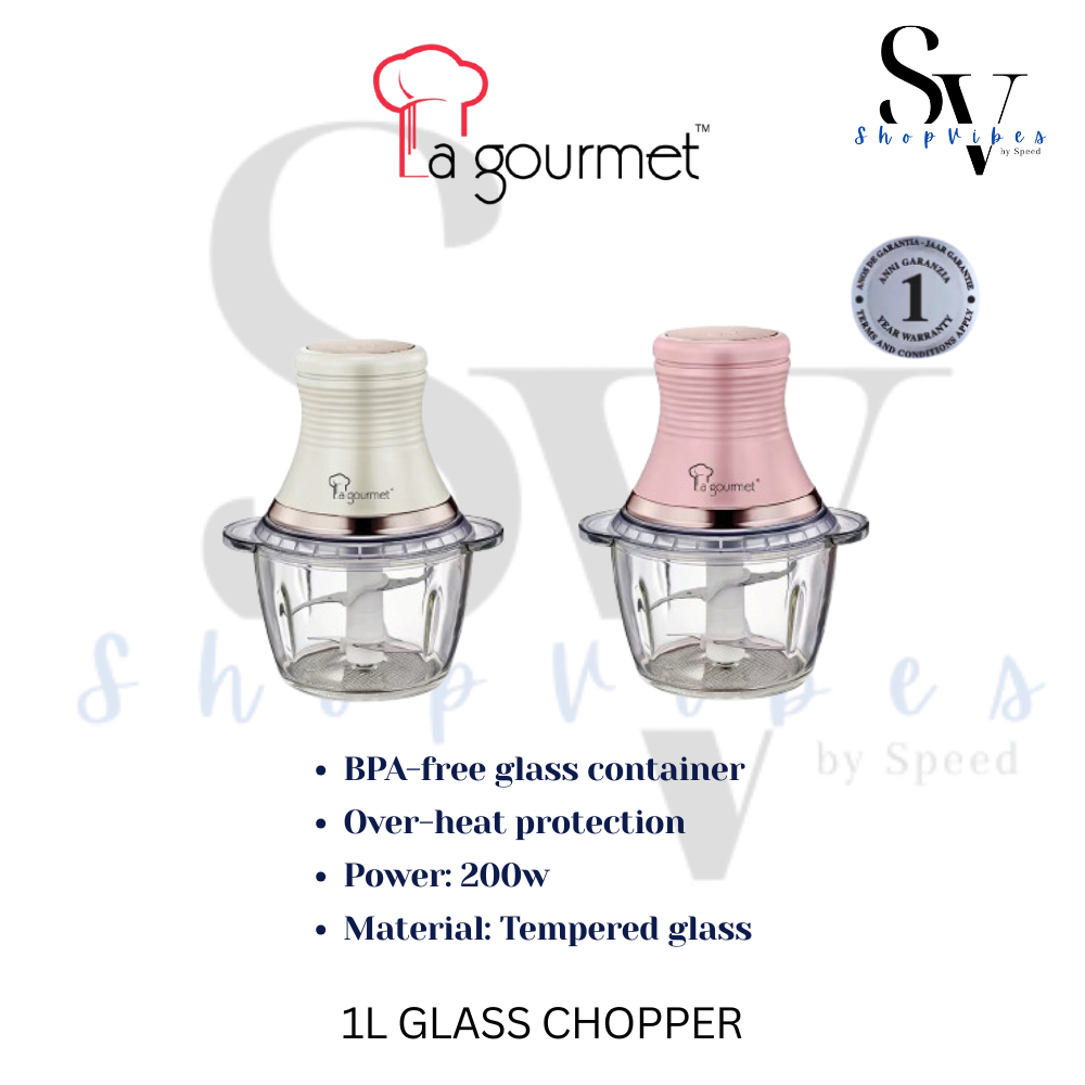 LA GOURMET Healthy Electric Glass Chopper 1.0L | Shopee Malaysia