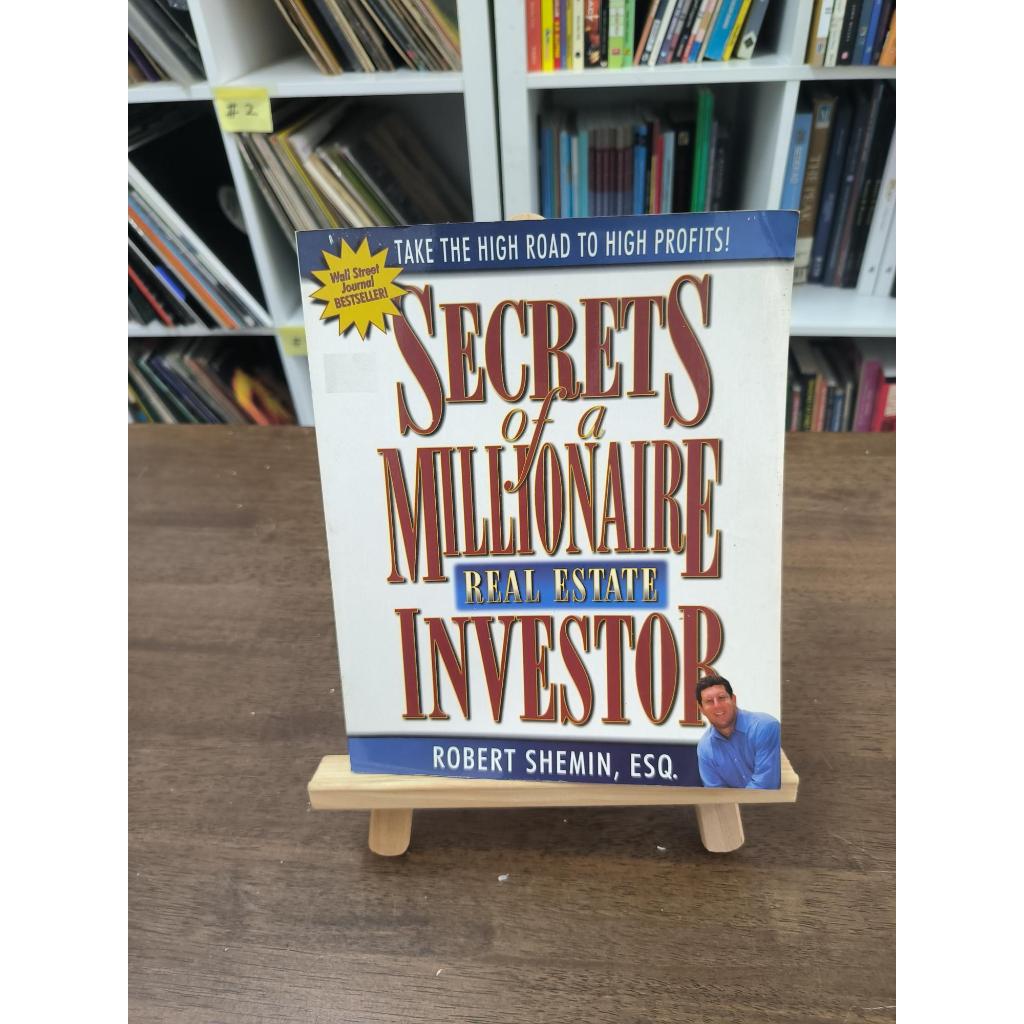 Secrets of a Millionaire Real Estate Investor Robert Shemin | Shopee ...