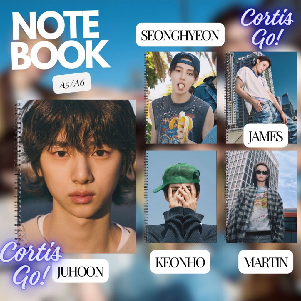 [CORTIS] NOTEBOOK CORTIS GO WHAT YOU WANT JAMES MARTIN KEONHO JUHOON SEONGHYEON KPOP NOTEBOOK ...