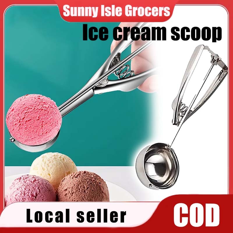 New upgrade Stainless Steel Ice Cream Scoop Small Mould Kitchen Mash ...