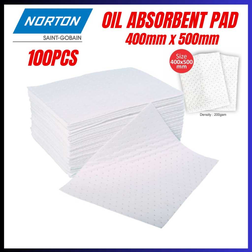 (100PCS)NORTON SORBENT PAD ABSORBENT (OIL) - 100PCS OIL ABSORBENT PAD ...