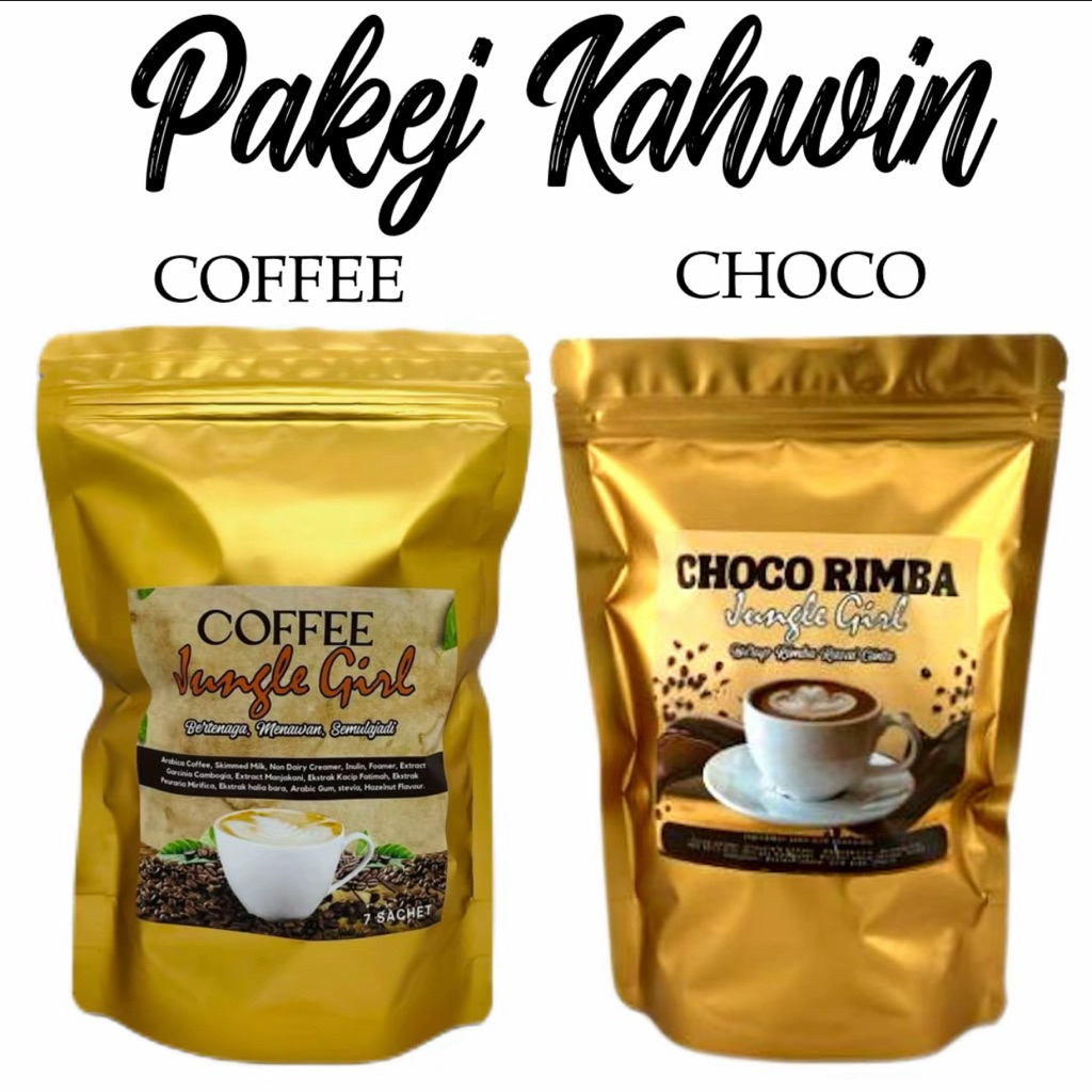 [PAKEJ KAHWIN COFFEE & CHOCO] BY JUNGLE GIRL | Shopee Malaysia
