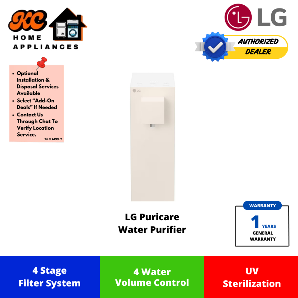 LG Puricare Water Purifier | 4 Volume Control | UV Sterilization | 4 ...