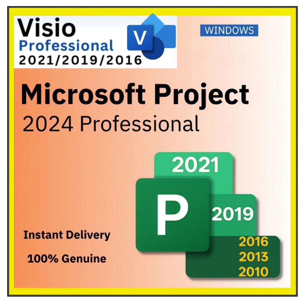 Microsoft Project & Visio 2024 / 2021 / 2019 / 2016 / 2013 / 2010 ...