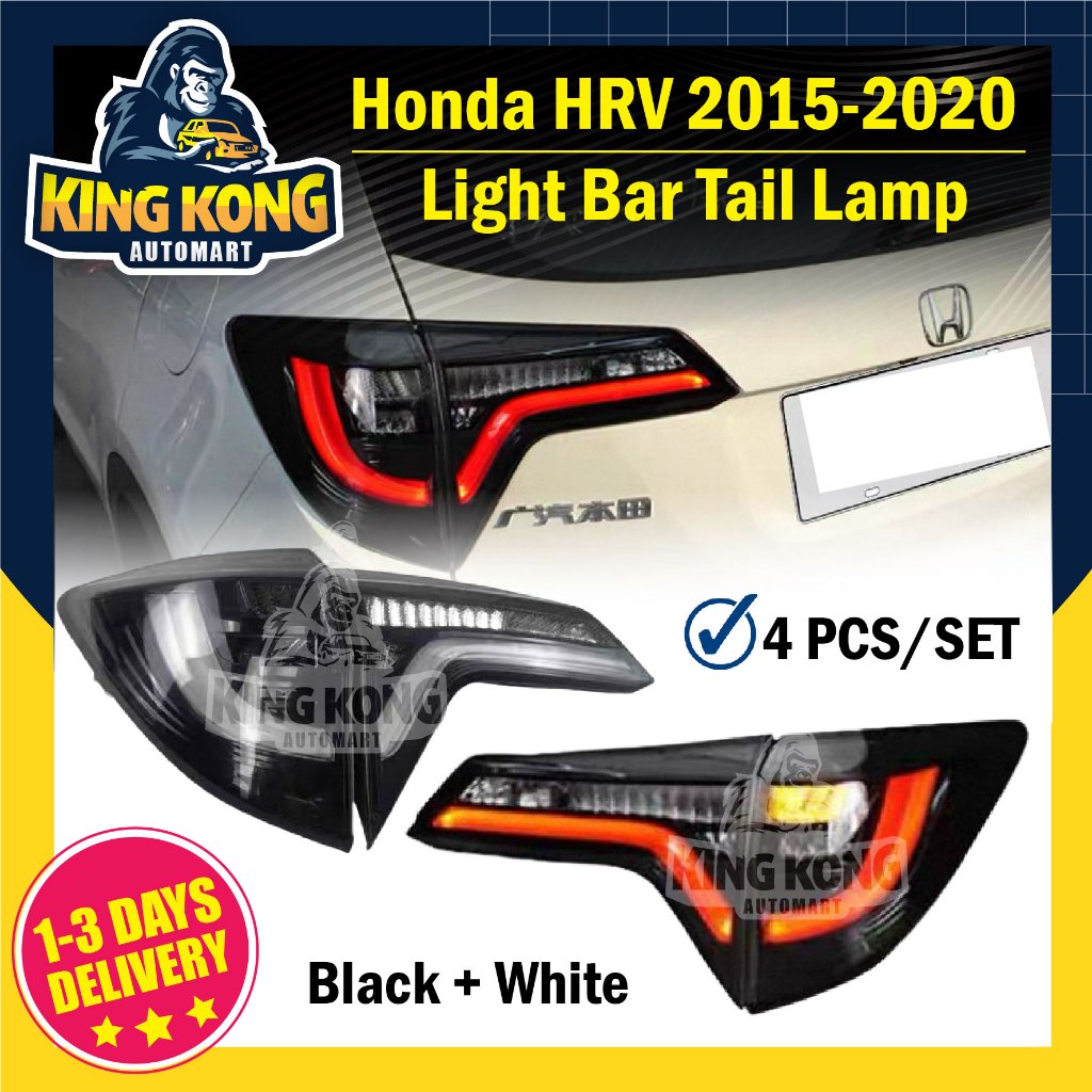 Honda HRV 2015 - 2020 Koito Style Light Bar Tail Lamp ( Clear + Black ...