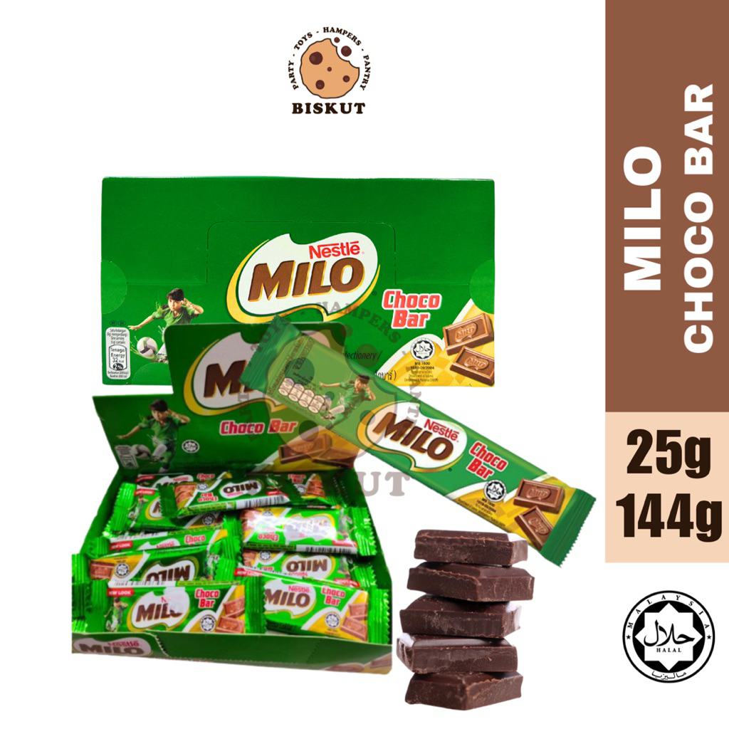 Nestlé MILO Choco Bar 6g x 24’s | Choco Snack Bar 30g | Shopee Malaysia