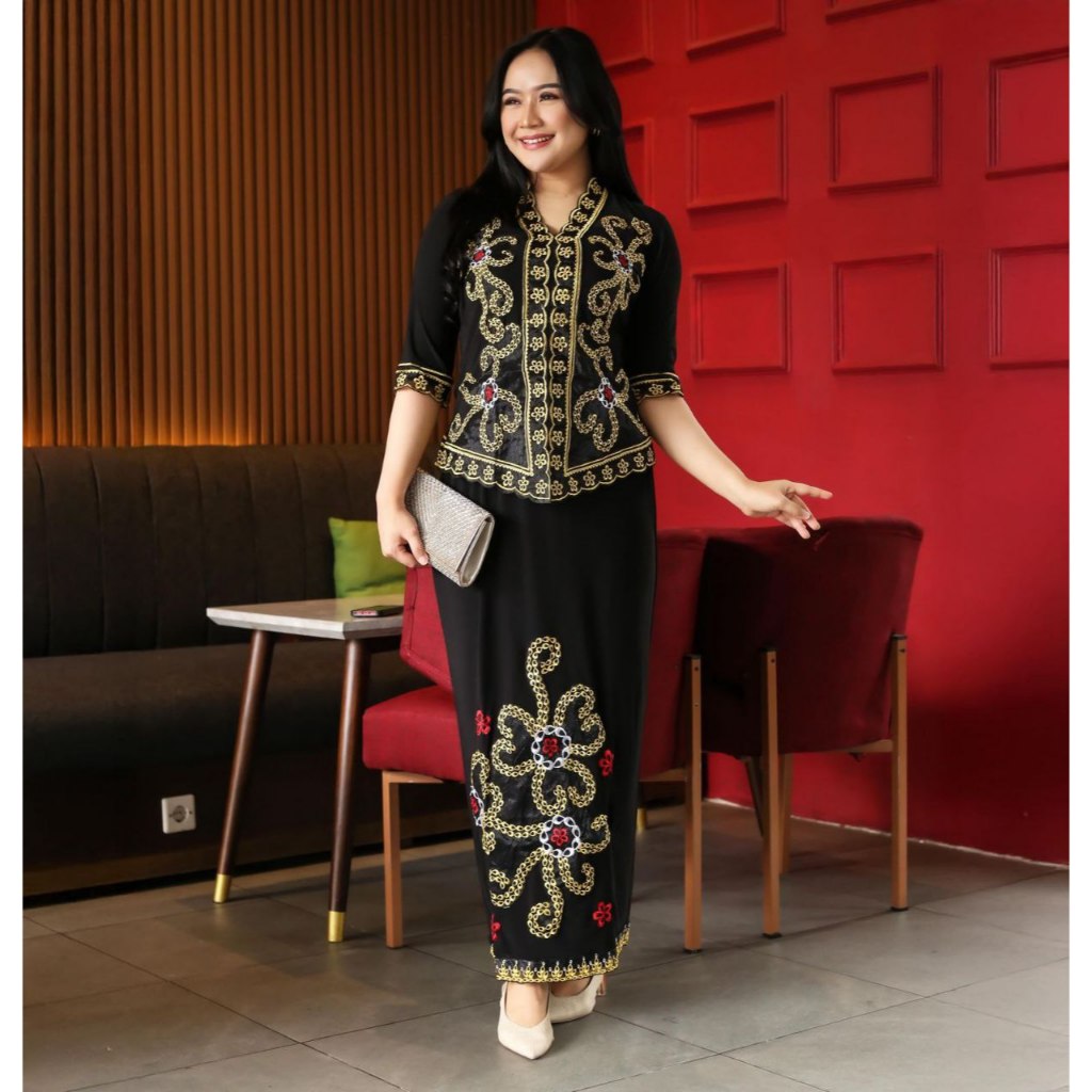 KEBAYA LYCRA JERSEY STRETCHABLE SULAMAN SULAM CORAK BURIEK BURIK BURIE ...