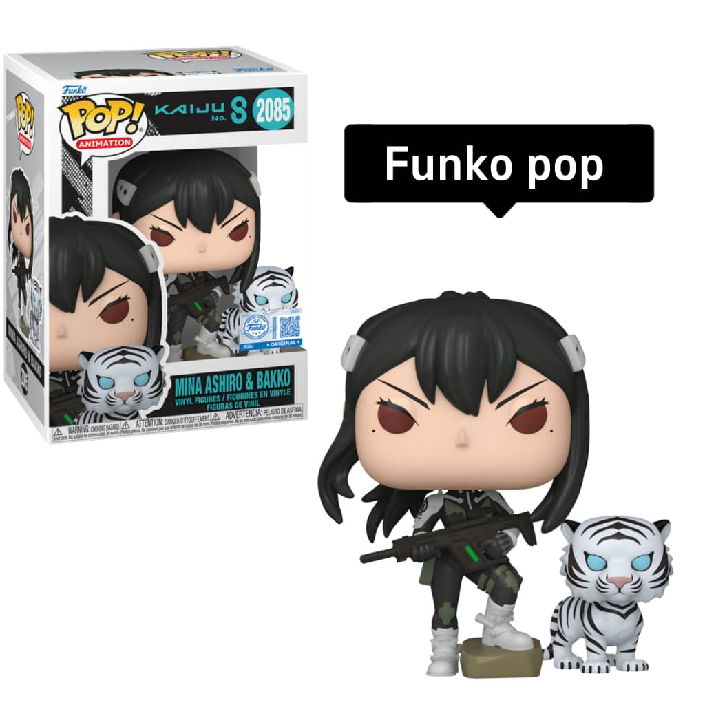 Original Funko Pop! Animation Kaiju No.8 2085 Mina Ashiro & Bakko ...