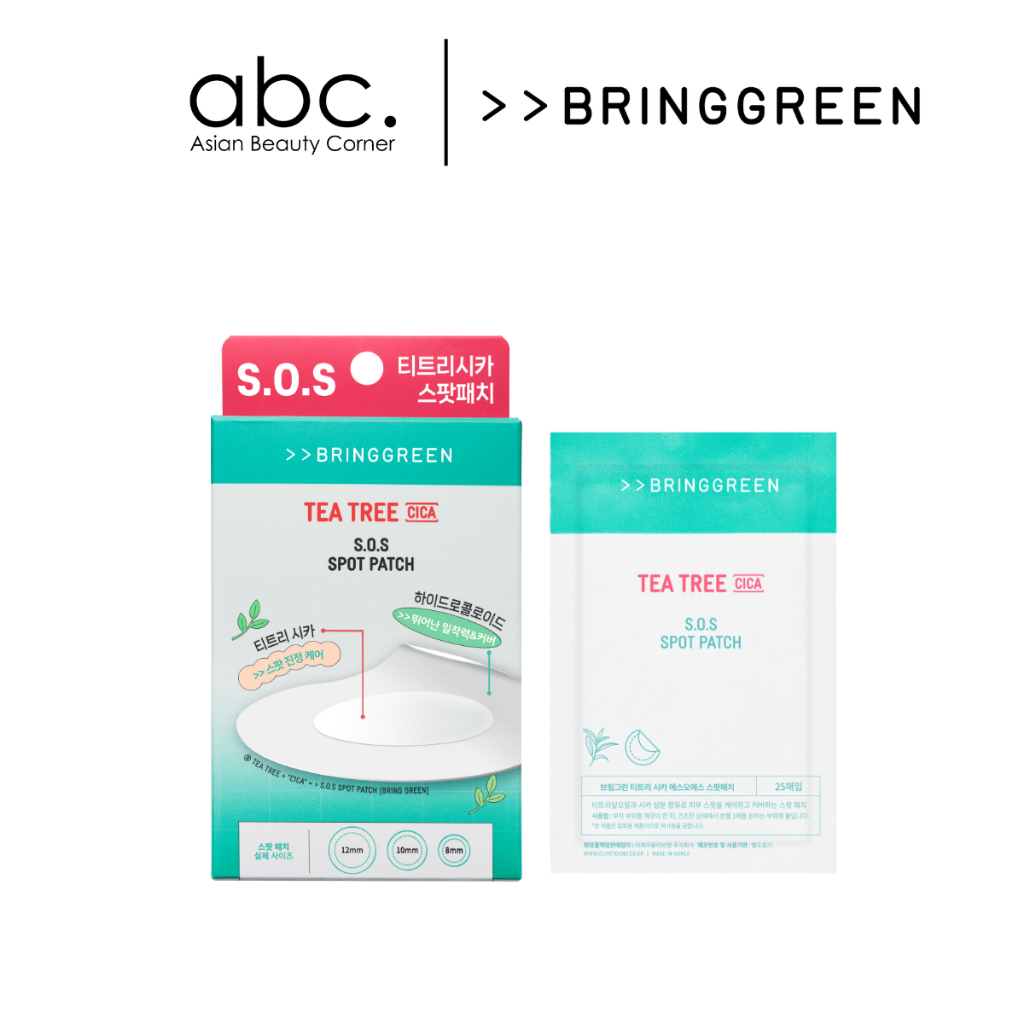 BRINGGREEN Tea Tree Cica Sos Spot Patch (75+25 Pads) | Shopee Malaysia