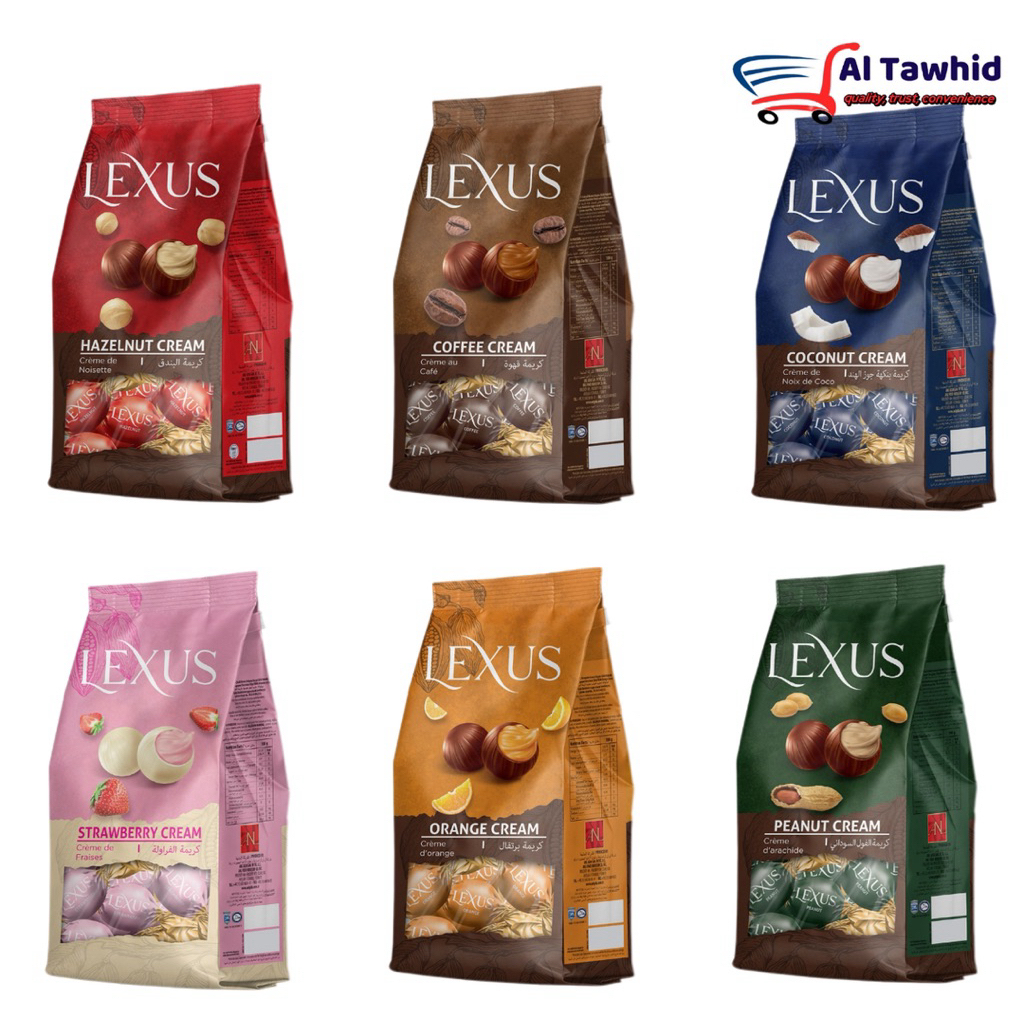 LEXUS CHOCOLATE FILL WITH Multiple flavors 140gm -Hazelnut, ORANGE ...