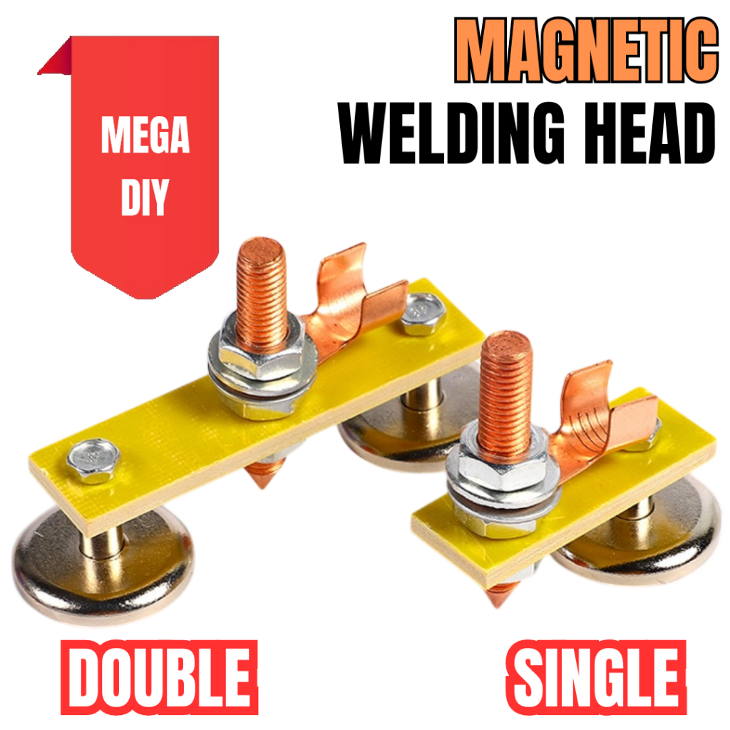 Magnetic Welding Ground Connector SINGLE / DOUBLE Welding Head Welding ...