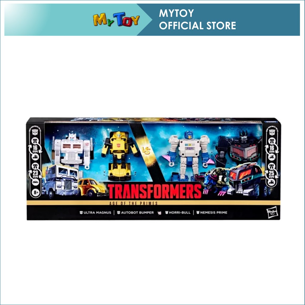 Transformers Age of the Primes Autobots vs Decepticons 4-Pack | Shopee ...