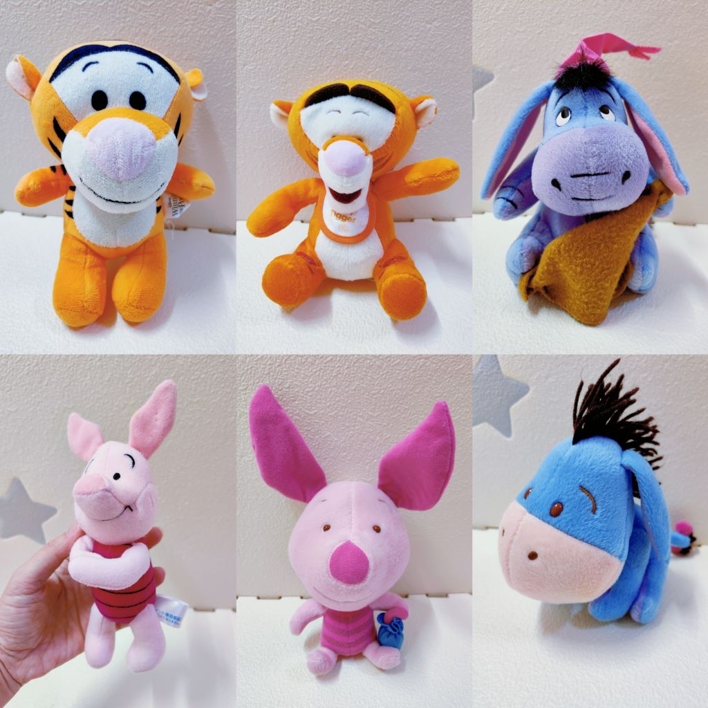 Winnie the Pooh & Friends plush D16 Piglet Tigger Eeyore preloved plush ...