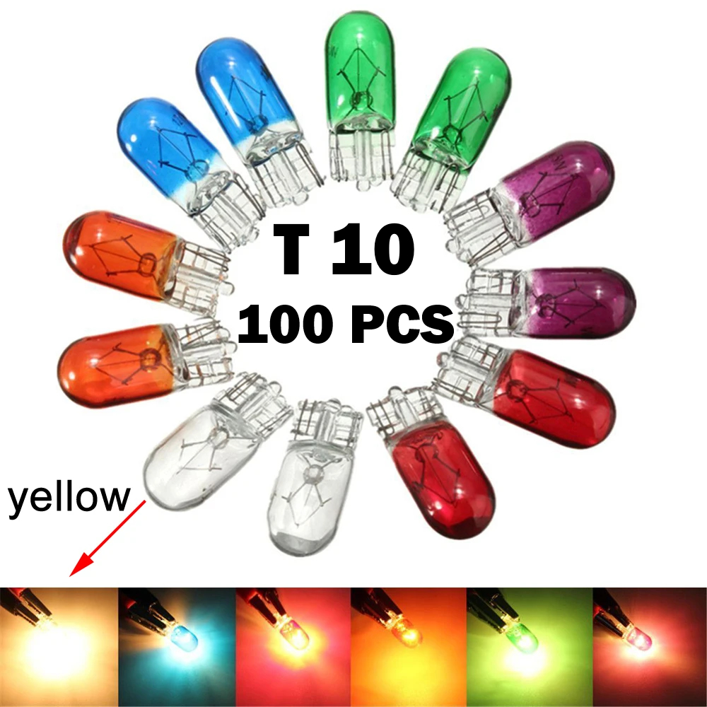 *BORONG* 100PCS T10 BULB 12V 3W T10 501 W5W 100PCS Car Side Light Turn ...
