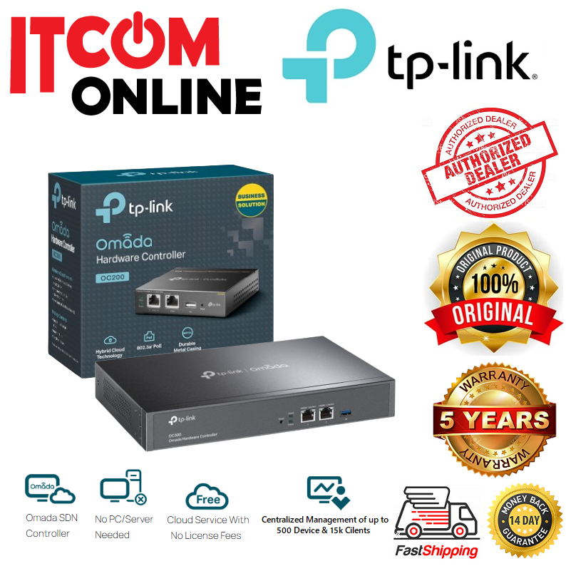 TP-LINK OMADA 1-PORT 2-PORT STANDARD AND GIGABIT CLOUD CONTROLLER ...