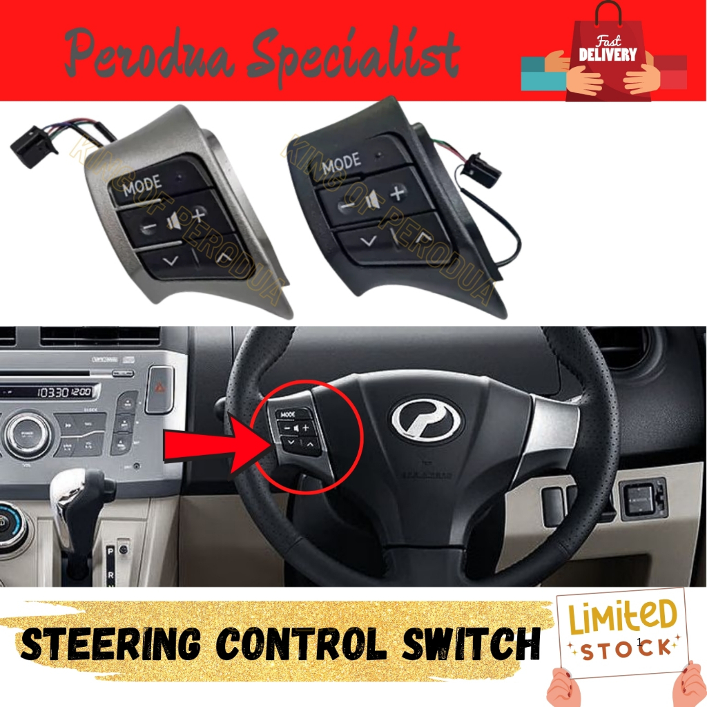 Perodua Alza 2014-2021 / Myvi Lagi Best / Icon Steering Wheel Control ...