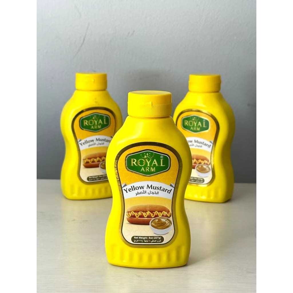 Sos Mustard | Royal Arm | Yellow Mustard Sauce - 227g | Shopee Malaysia