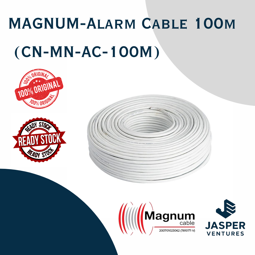 MAGNUM 4Core Alarm Cable 100% TINNED COPPER 100M (Made In Malaysia) For ...